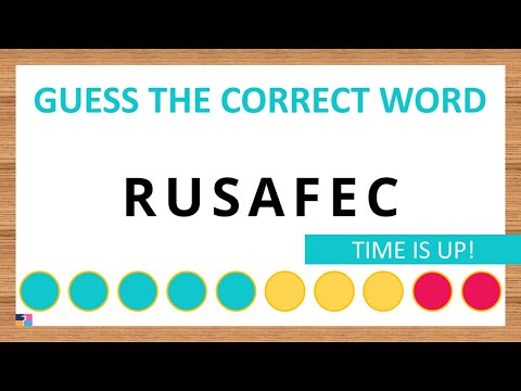 Guess the Correct Word! Unscramble in Record Time! 7 Letters | Agent Quiz