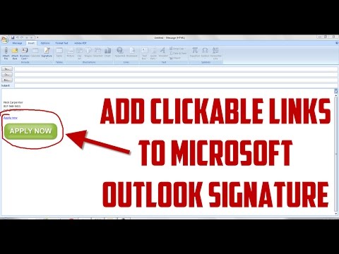 How to Add Clickable Images and Links in Microsoft Outlook Email Signature