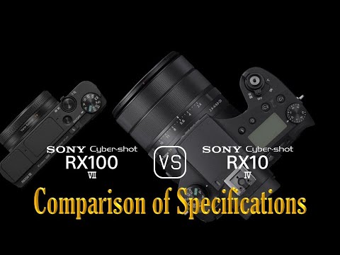 Sony Cyber-shot RX100 VII vs. Sony Cyber-shot RX10 IV: A Comparison of Specifications