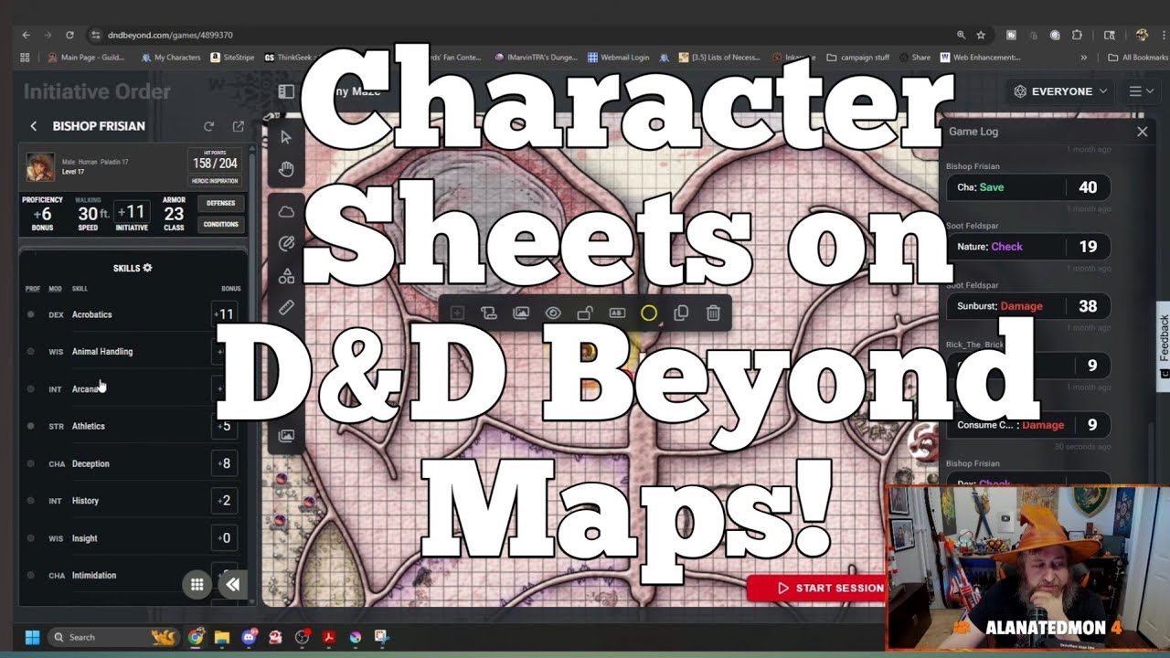 Character Sheets on D&D Beyond Maps! | Nerd Immersion