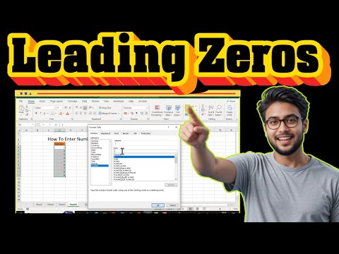 How To Enter Number Starting With 0 In Excel - Full Tutorial
