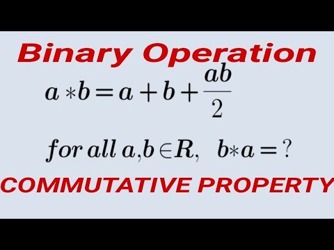 Further Maths: Commutative Property | Binary Operation| Step by steps explanation. #india