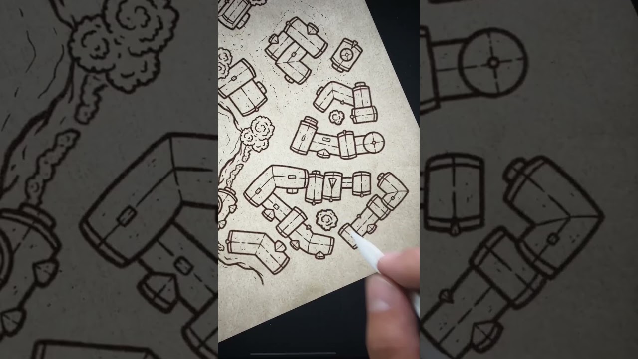 Fantasy City Map Builder - For Procreate, Photoshop, Clip Studio Paint, & Affinity