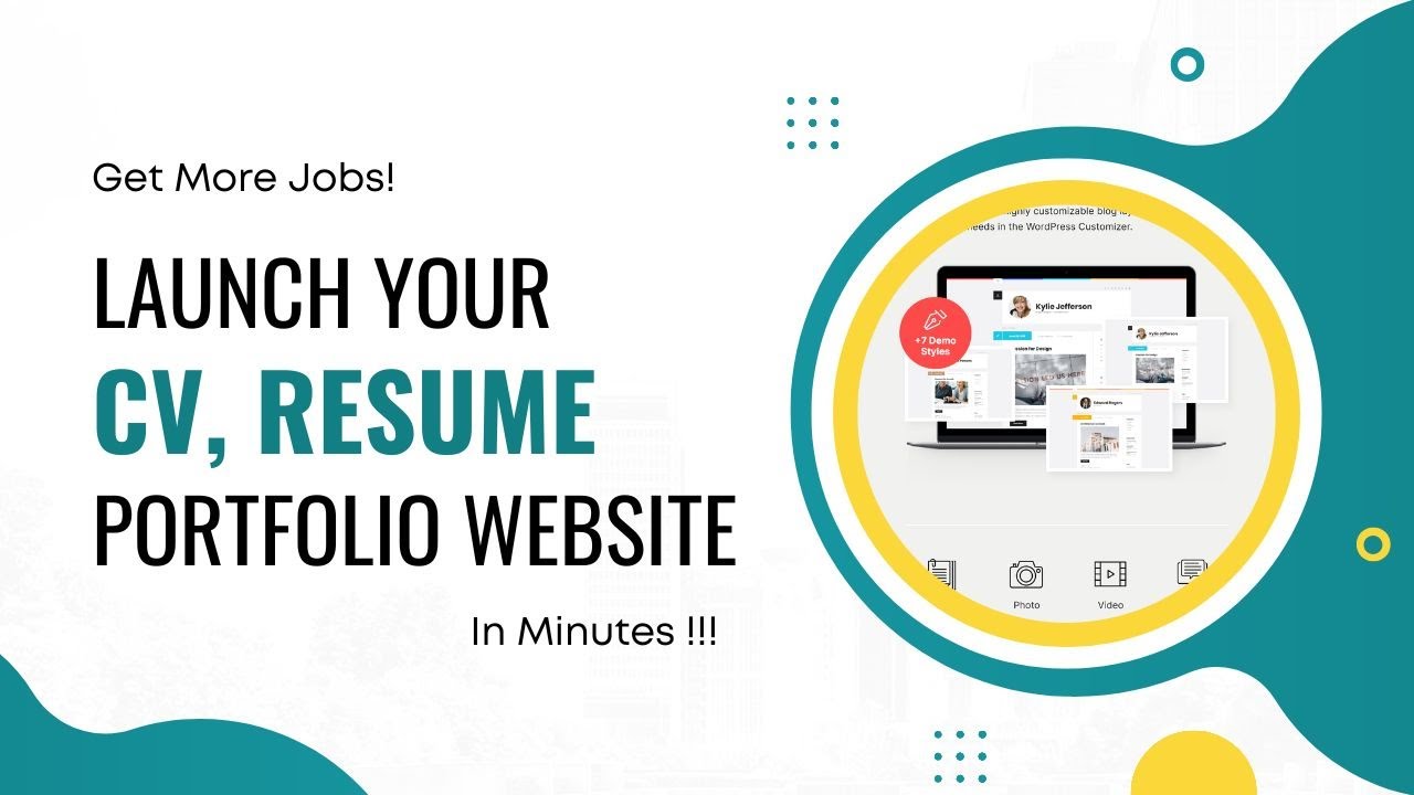 How to Create a Modern Online Resume & Portfolio in 10 Minutes! (ShiftCV WordPress Tutorial)