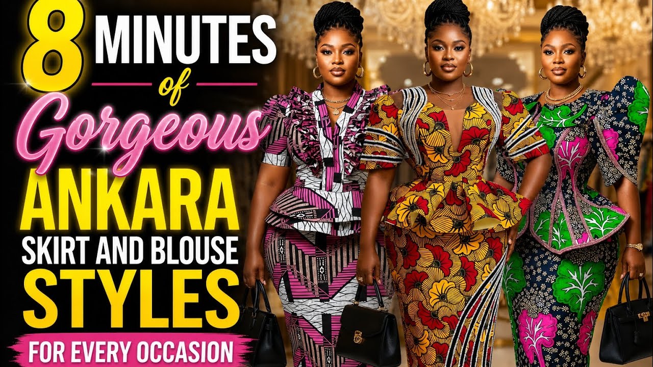 8 Minutes of Gorgeous Ankara Skirt and Blouse Styles for Every Occasion 🔥@fashionnovaelites001