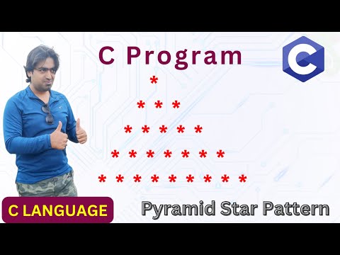 Learn C Programming in Hindi | Pyramid Star Pattern | By Pankaj Panjwani - Mind Luster