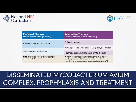 Mini-Lecture Series: Disseminated Mycobacterium Avium Complex (MAC): Prophylaxis and Treatment