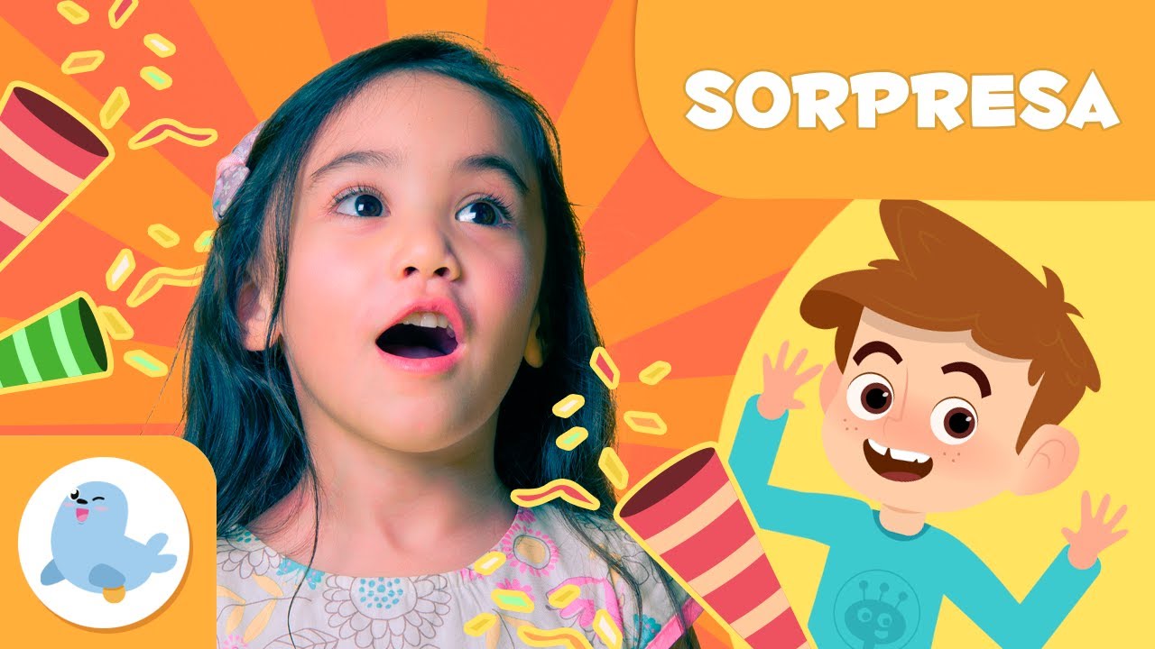 LA SORPRESA para niños 😮 ¿Qué es la sorpresa? 🥳 Emociones para niños