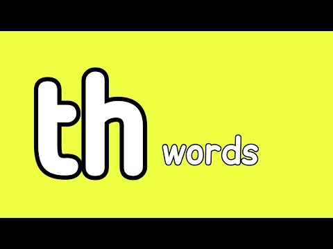 th word vocabulary | words starting with th | th words | Digraphs th | phonics for kids