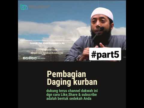 hukum pembagian daging kurban khalid Basalamah