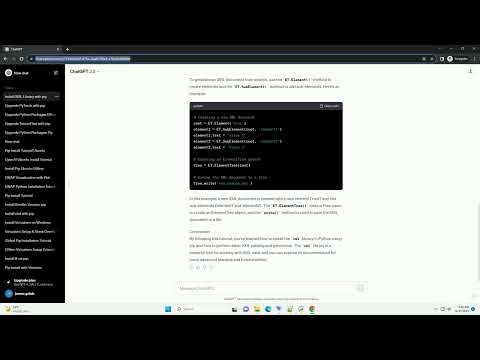 pip install xml library
