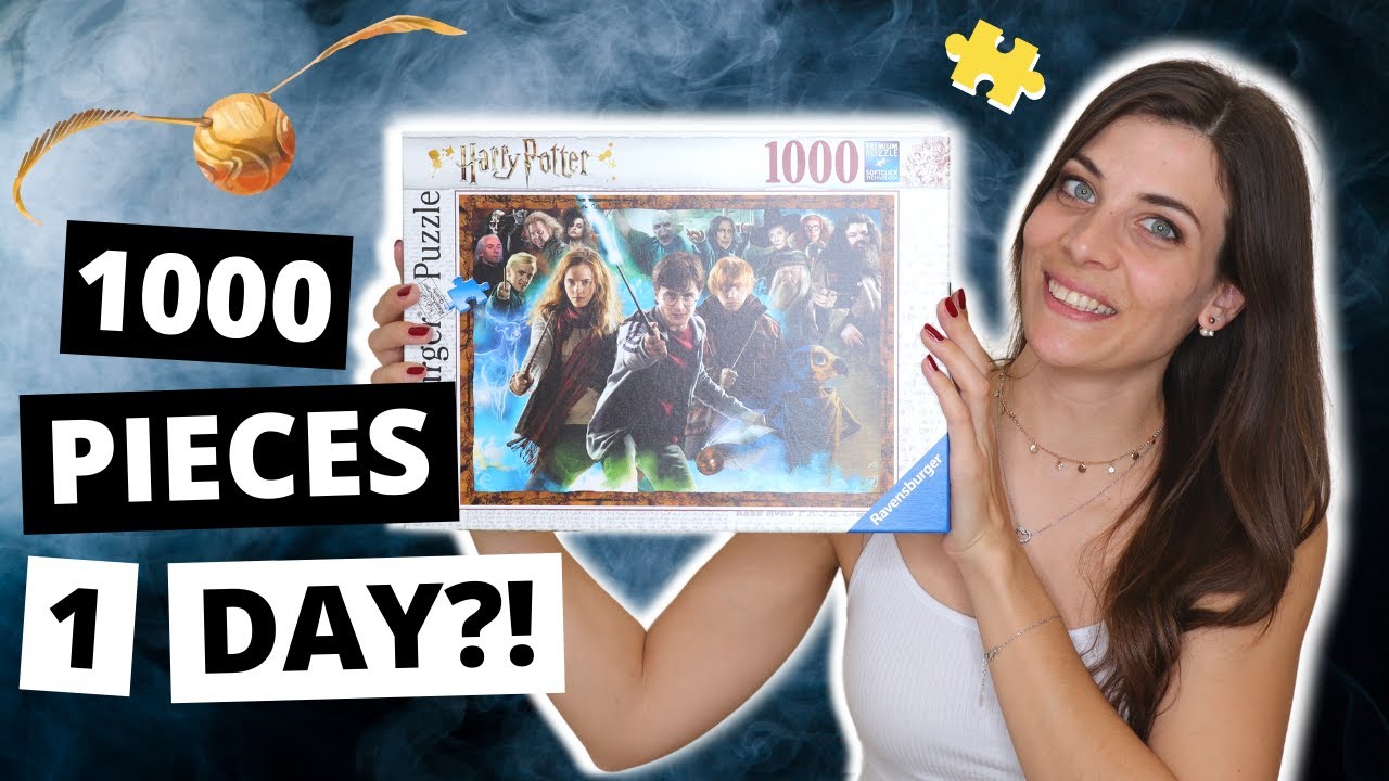 Doing a HARRY POTTER Jigsaw Puzzle | Hogwarts puzzle