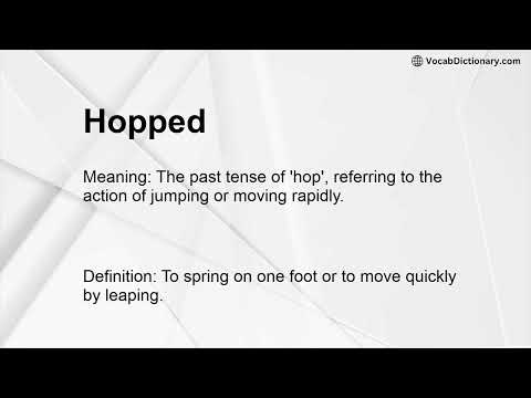 Hopped Meaning