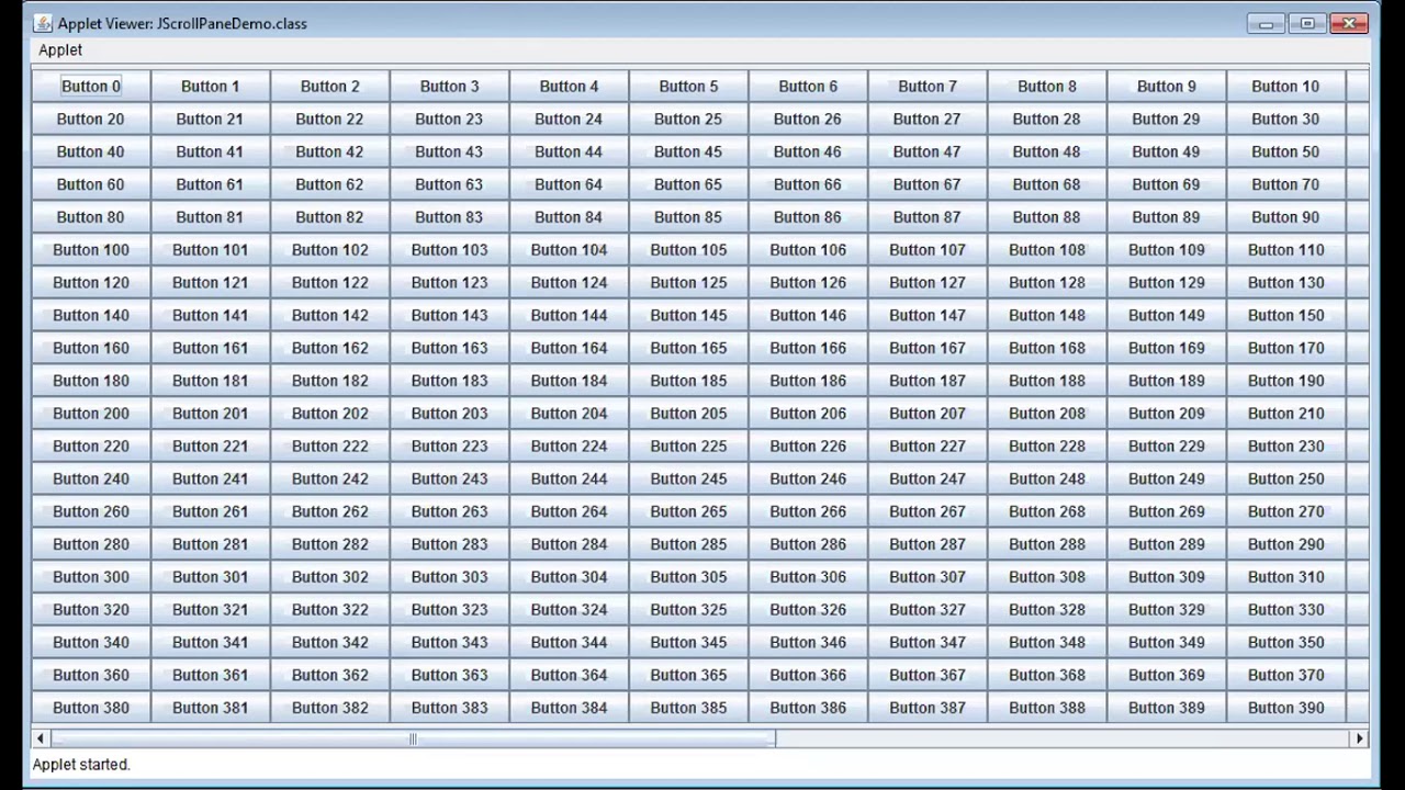 JscrollPane component in swing-JAVA