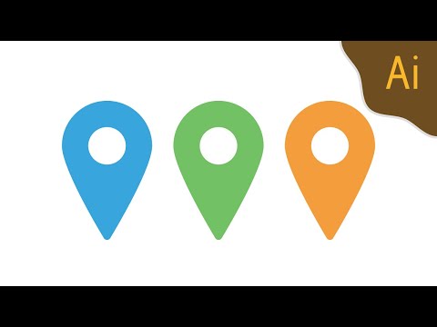 Draw location pin Icon (Illustrator Tutorial) — abcinformatic