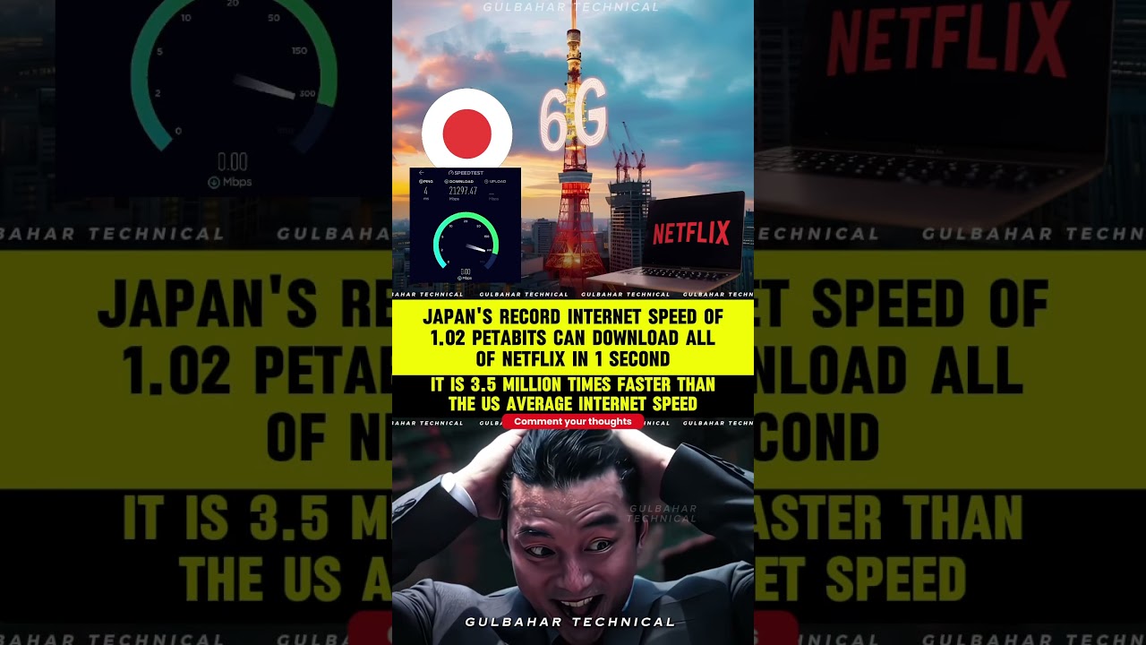 Japan 1.02 Petabit Internet Speed | Download ALL of Netflix in ONE Second! 🚀