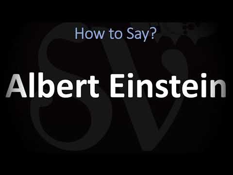 How to Pronounce Albert Einstein? (CORRECTLY)