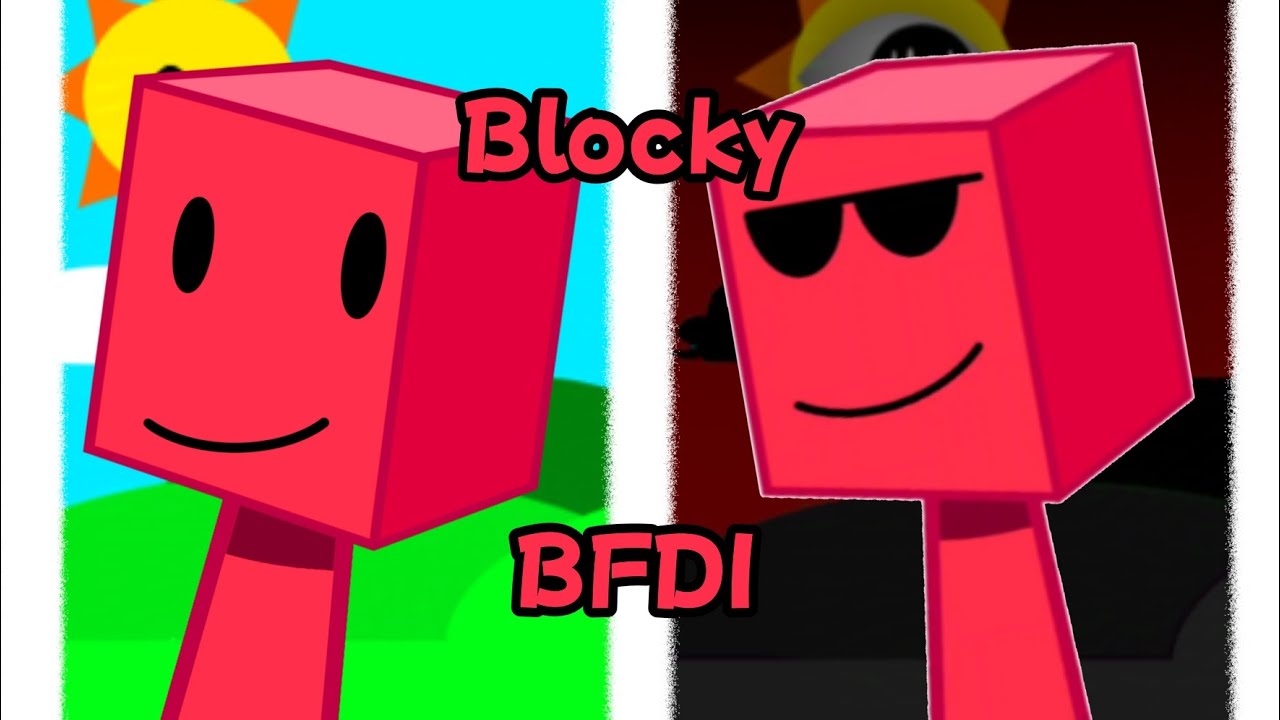 My Sprunki OC: Blocky (From Battle for Dream island) 