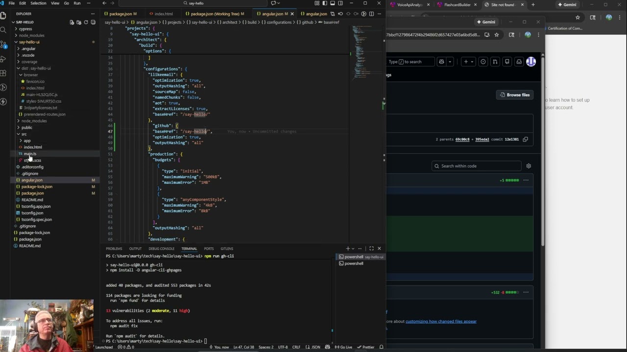 009b - Angular/Voice Say Hello: Say Hello GitHubIO