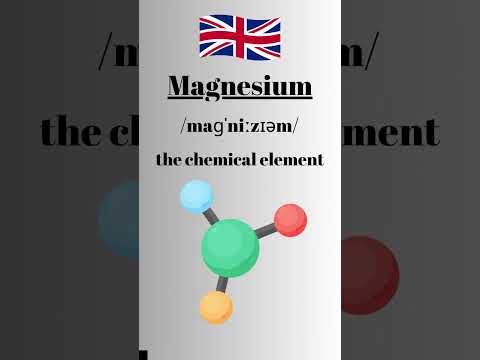 How to pronounce Magnesium in English British Accent #learnenglish #learnenglishtogether