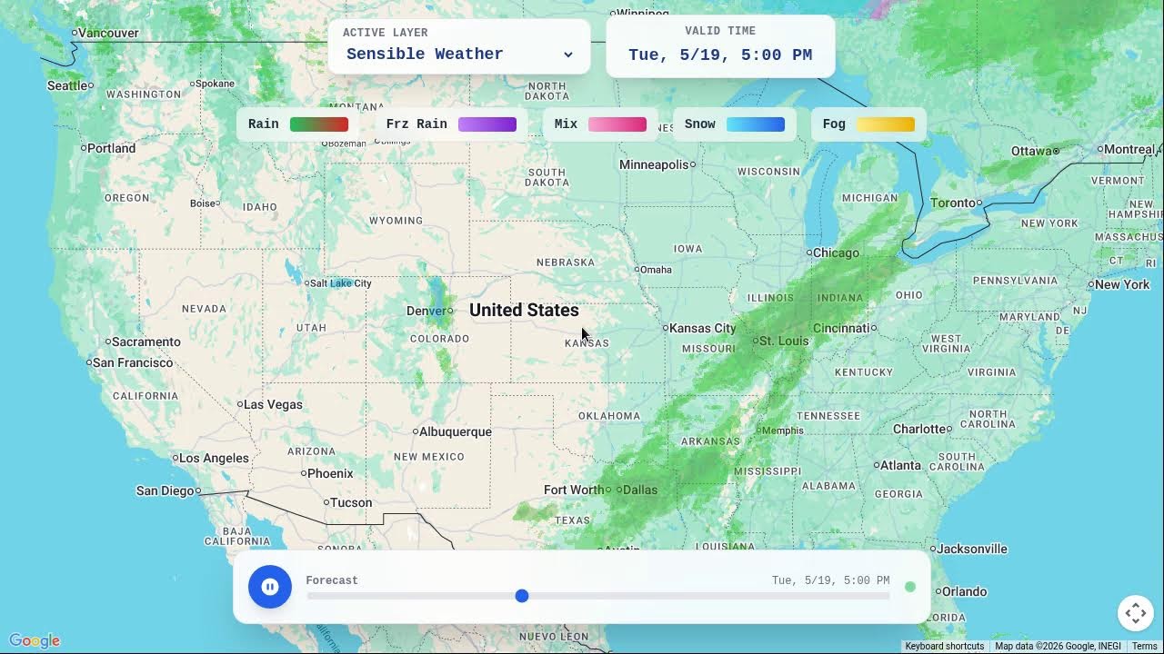 LIVE Weather Radar USA - Real-Time Rain, Storm & Snow Forecast (24/7)