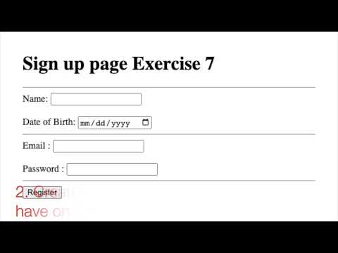 HTML Forms | Input, Label, Select, Textarea Element - Exercise 7