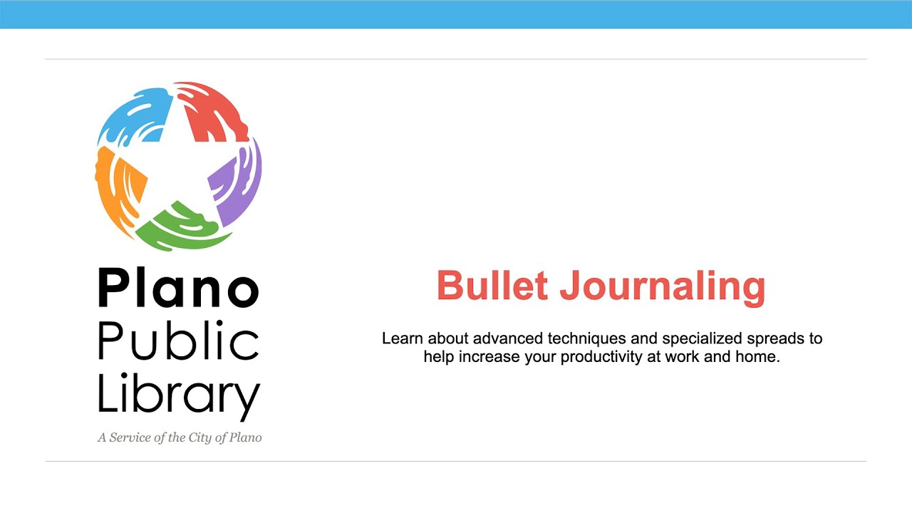 Bullet Journaling Workshop - 1/11/2021
