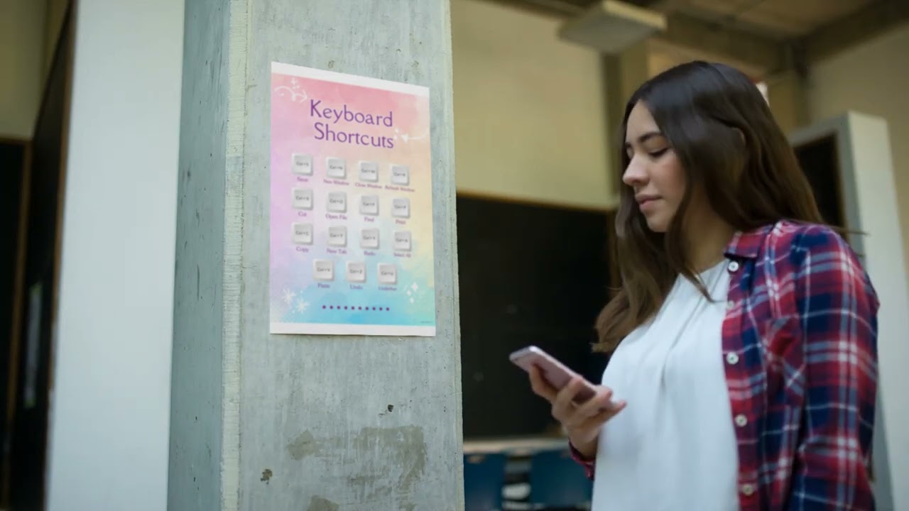 Keyboard Shortcuts Poster | Essential Computer Skills