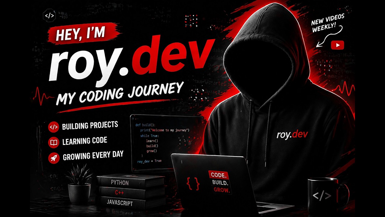 My Coding Journey Begins 🚀 | Building Real Projects | roy.dev