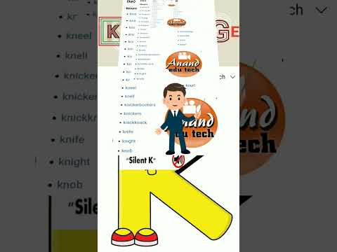 Why 'k' is silent in Knife | spoken English | examples |grammar