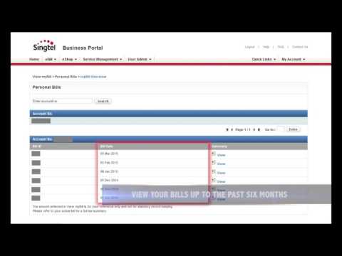 View myBill - Personal