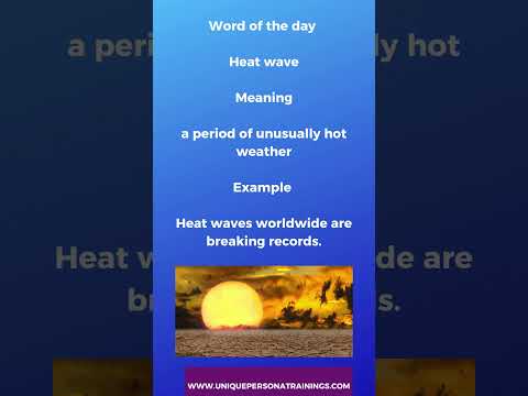 Heat wave | what does it mean | English idioms #english #idioms #englishconversation