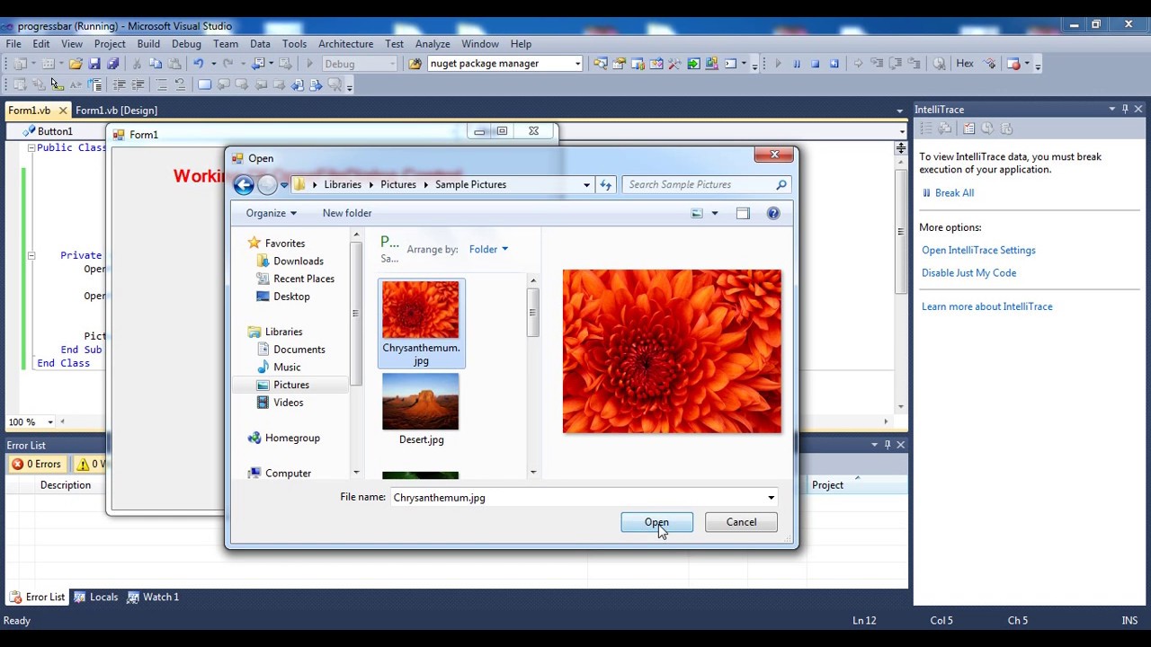 OpenFileDialog Control in VB.NET