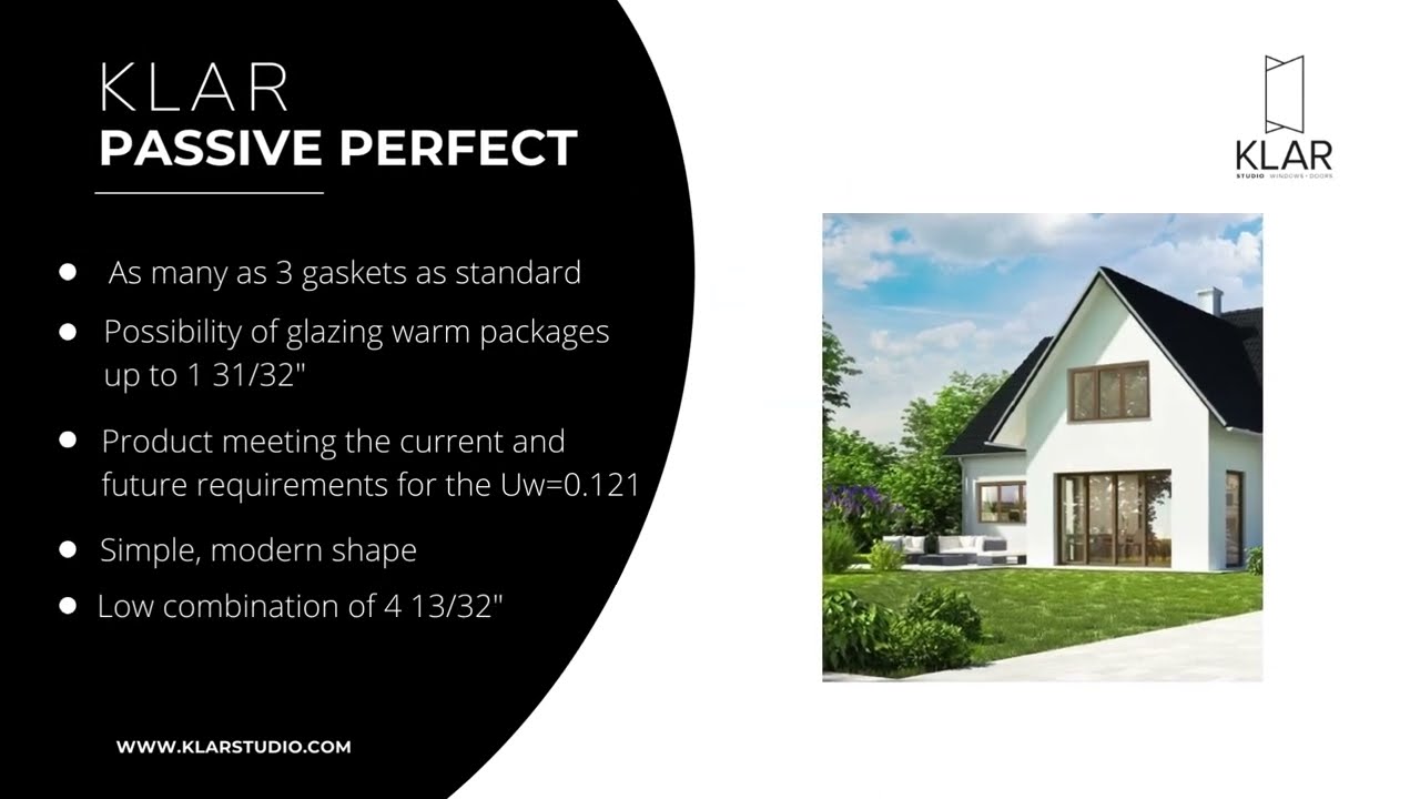 KLAR PASSIVE PERFECT Video Brochure | KLAR Studio Windows & Dooor Fairfield County CT