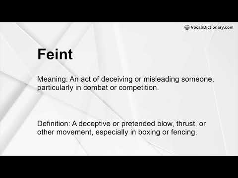 Feint Meaning