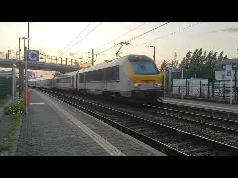SNCB 1348 with IC train from Brussels to Luxembourg