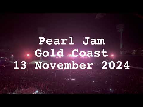 Pearl Jam Gold Coast 14 November 2024