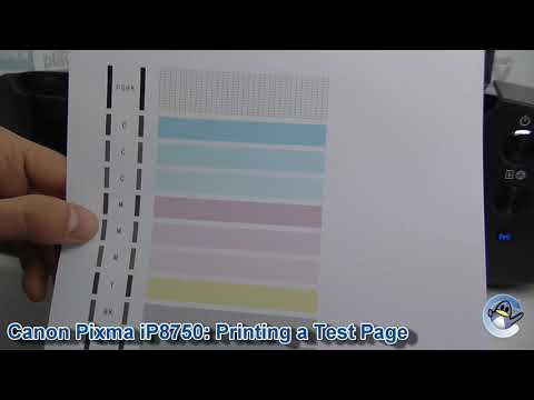 Canon Pixma iP8750: How to Print a Nozzle Check Test Page