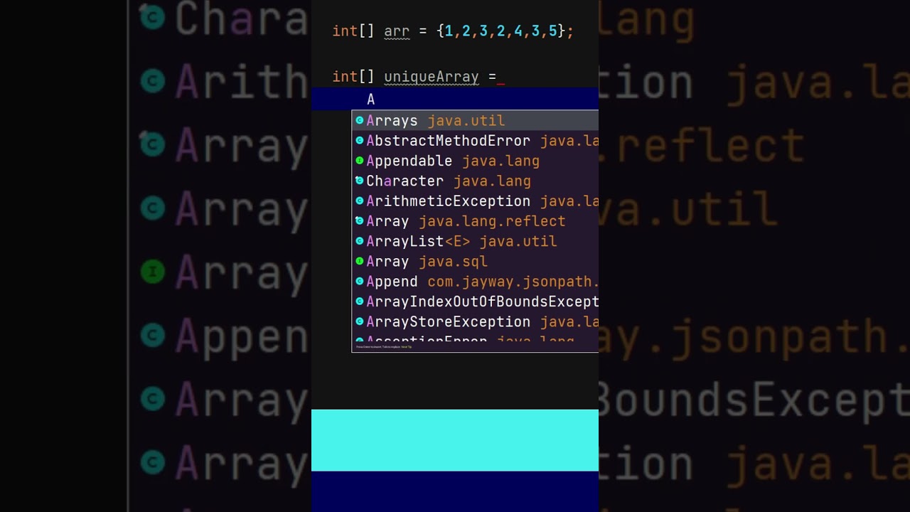 Remove duplicates Java array #shorts #java #trending #programming #coding
