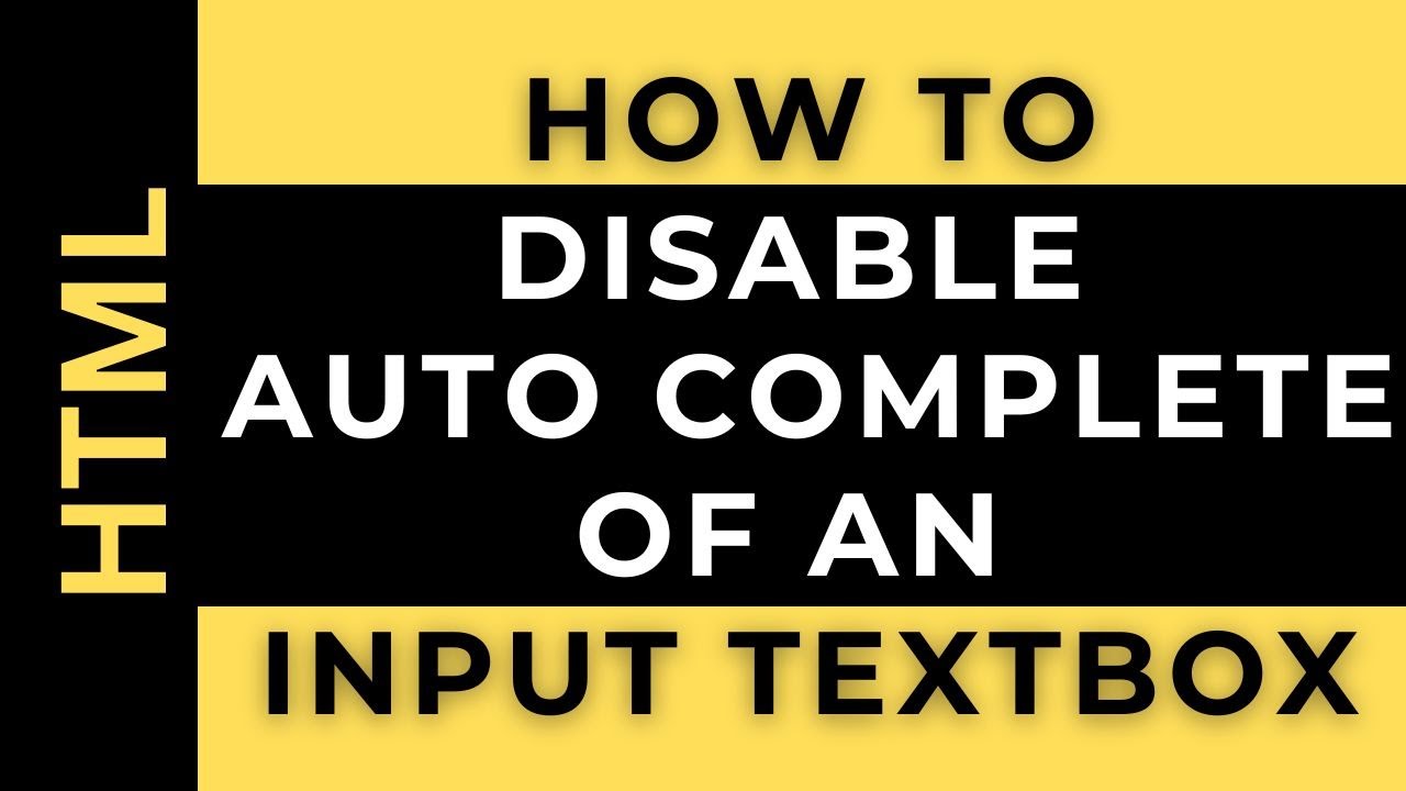 Turn off autocomplete suggestions on input field html