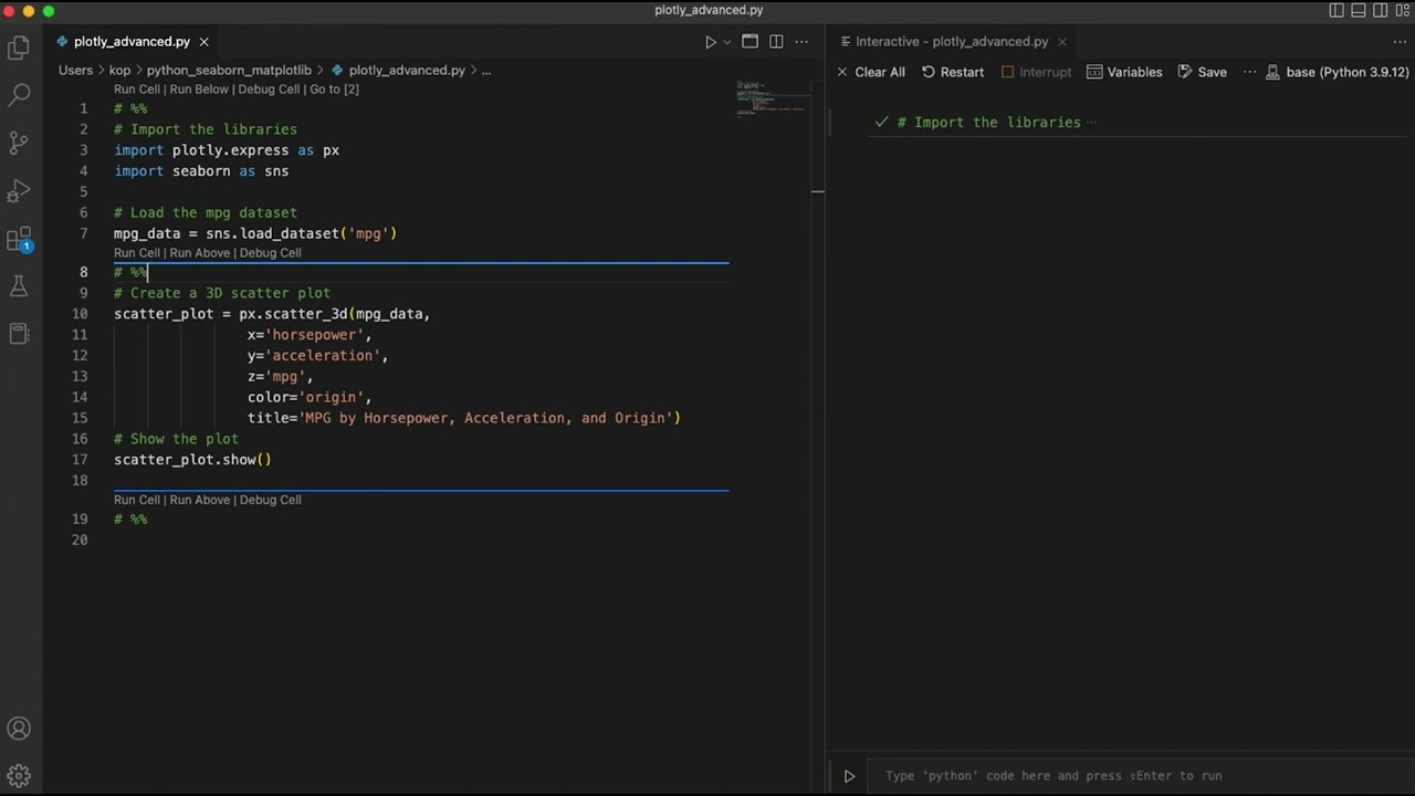 how to create a 3D scatter plot using Python Plotly