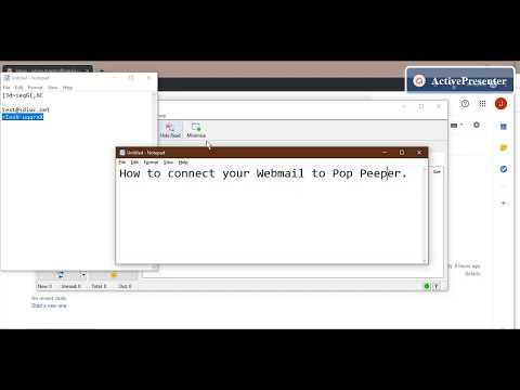 Connect Webmail to POP Peeper (IMAP)