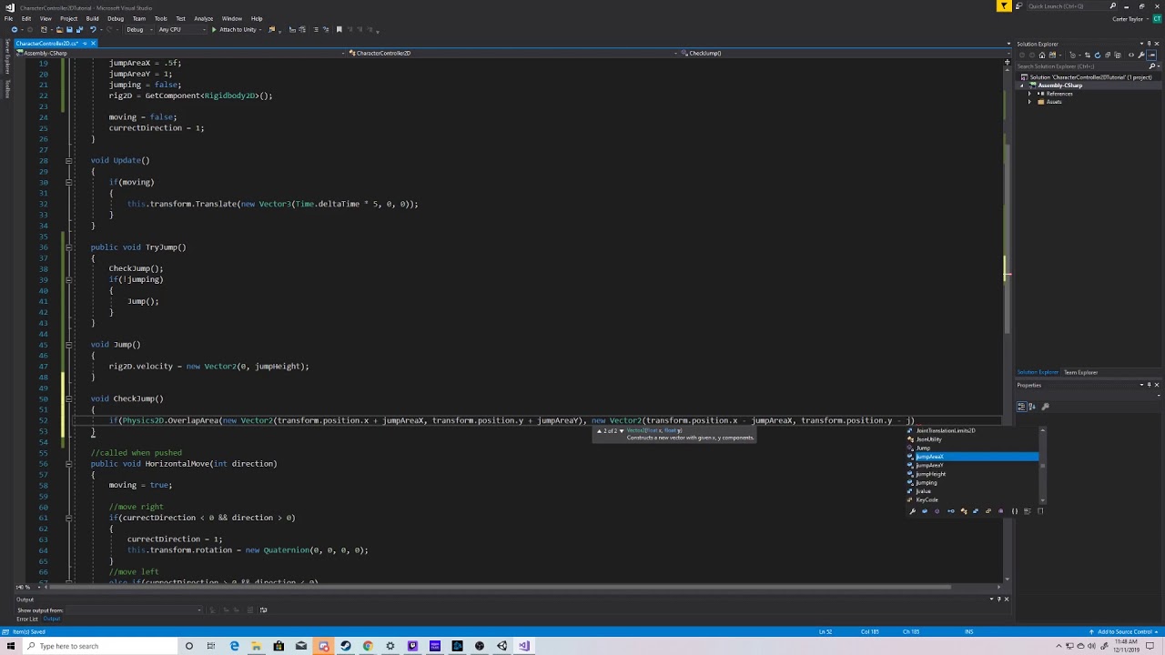 EASY 2D Character JUMPING | Unity 2D Tutorial | EASY 2D Character Controller Tutorial