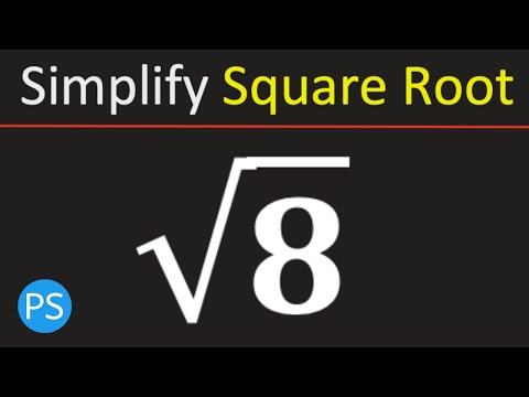 Simplify square root of 8 || Root 8