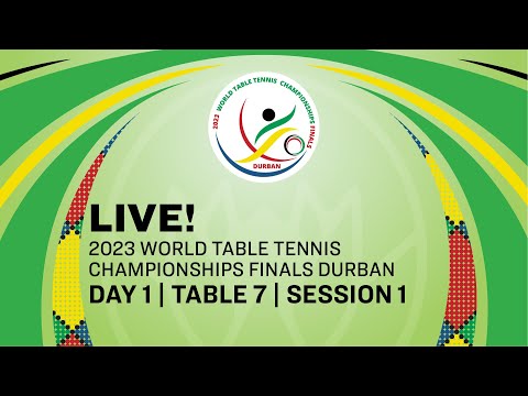 LIVE! | T7 | Day 1 | World Table Tennis Championships Finals Durban 2023 | Session 1