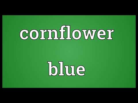 Cornflower blue Meaning