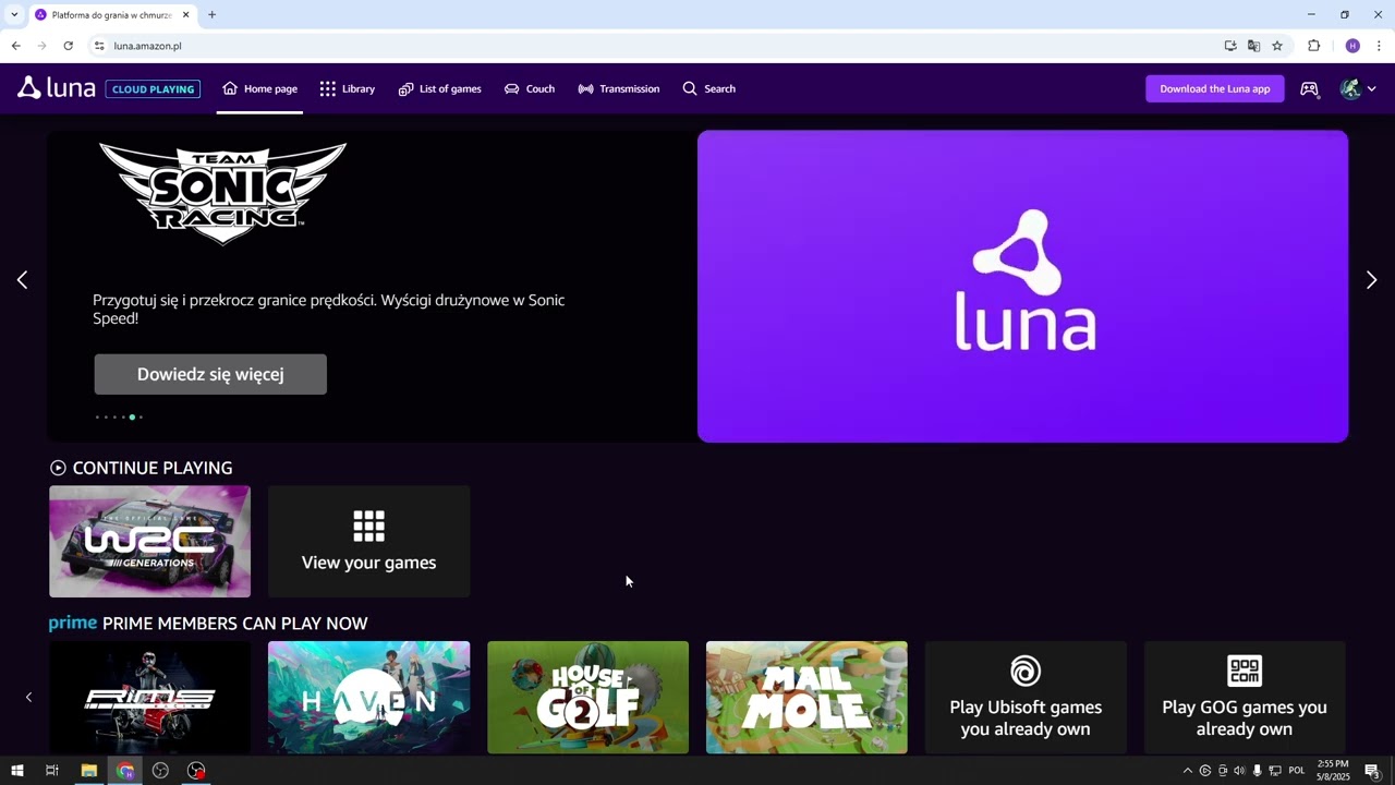 AMAZON Luna – Compatible Devices List