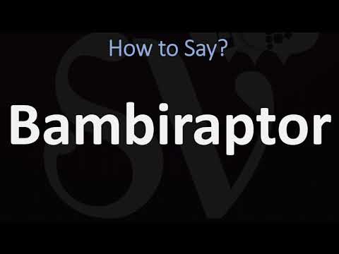 How to Pronounce Bambiraptor? (CORRECTLY)