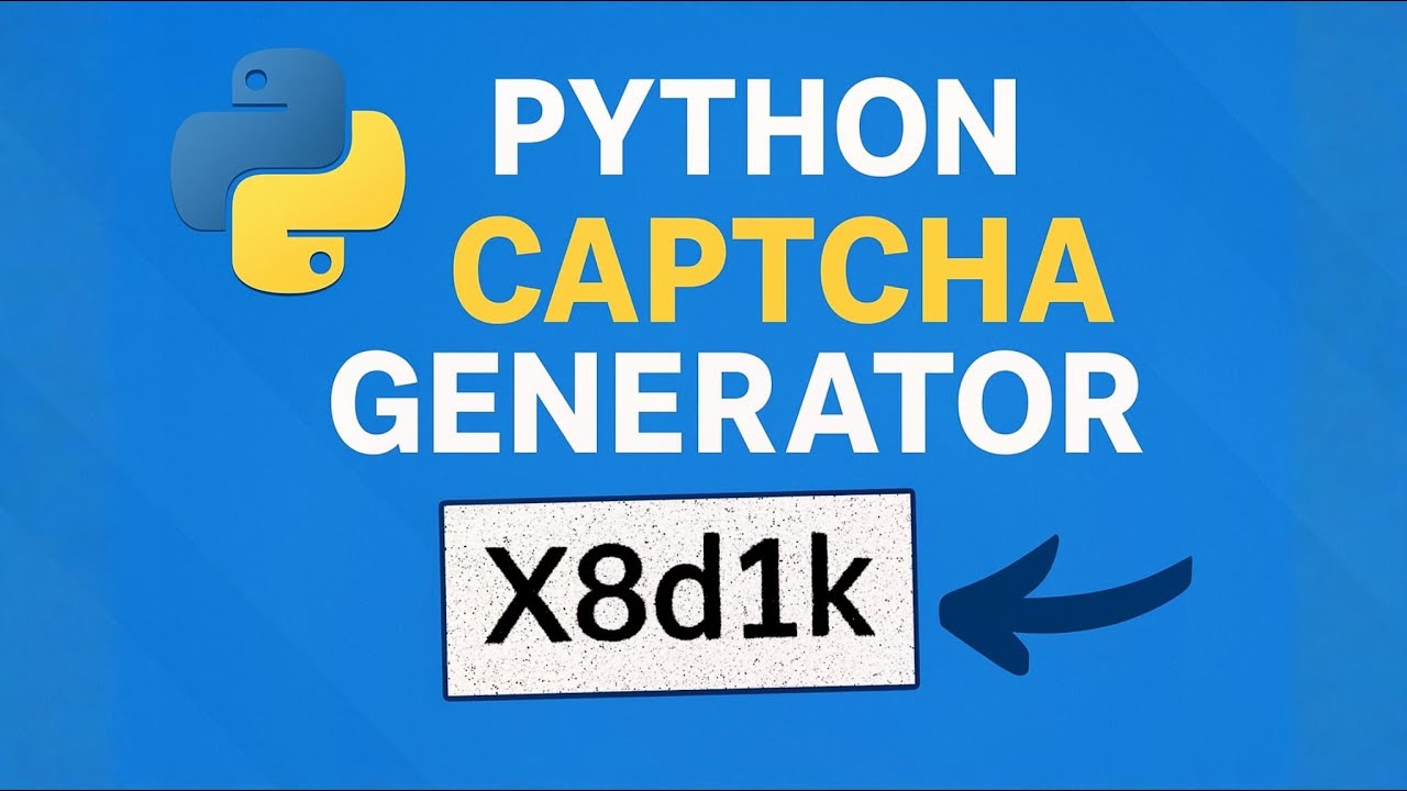 Python CAPTCHA Generator | Create CAPTCHA Image with Python
