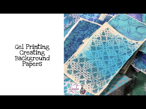 Gel Printing Creating Background Papers